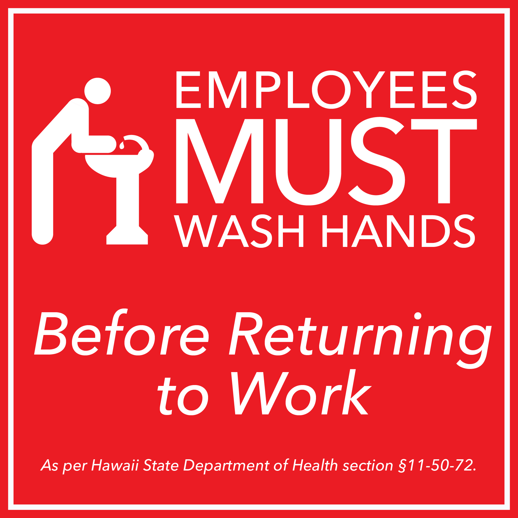 Handwashing Sign Laws For All 50 States | Signs.com Blog