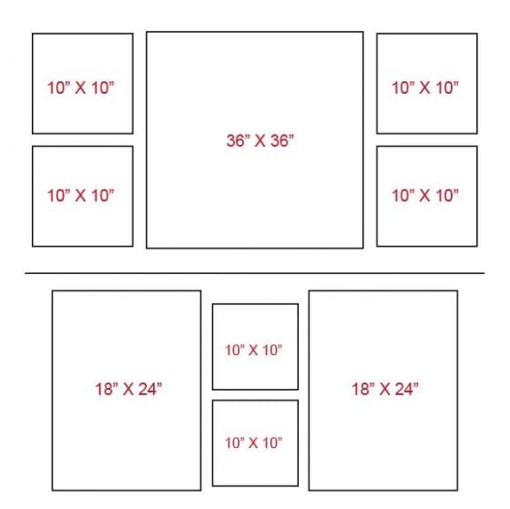 Arranging 3 Pictures On A Wall Wall Design Ideas