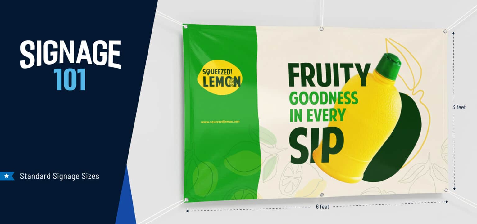 Standard Signage Sizes - Signage 101 | Signs.com Blog