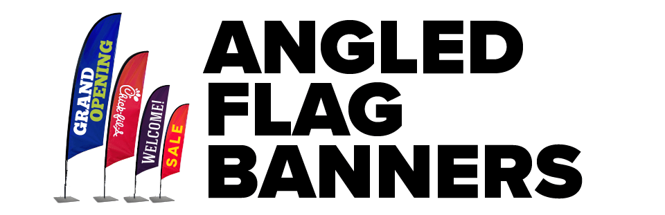 Angled Flag Banners | Signs.com