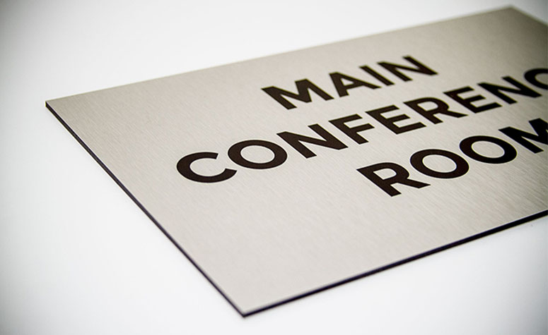 Custom Brushed Aluminum | Signs.com