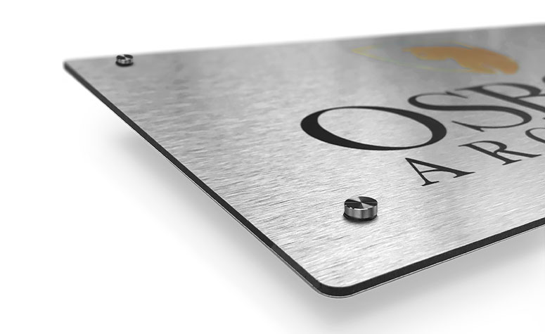 Custom Brushed Aluminum | Signs.com