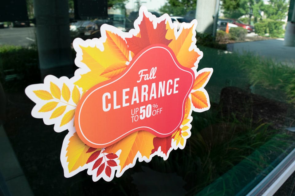Custom Opaque Window Clings | Signs.com